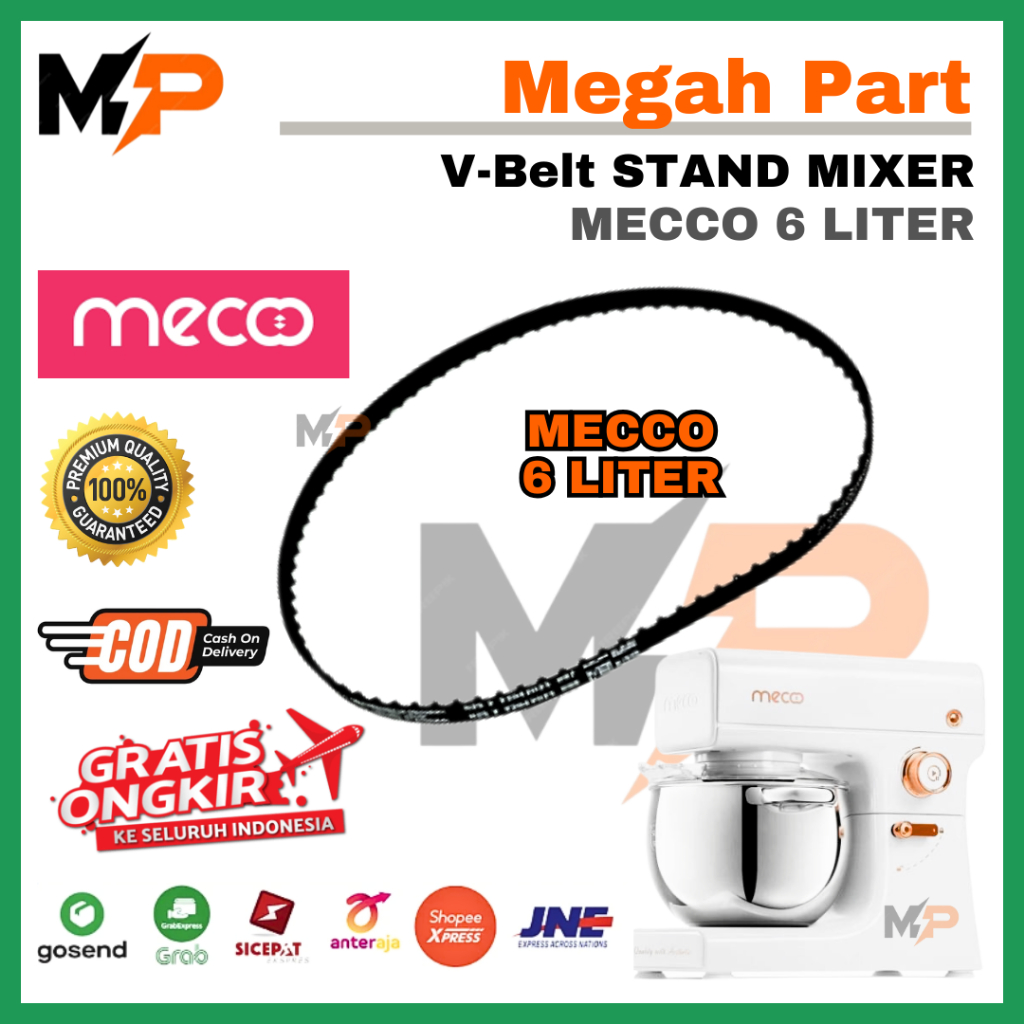 Jual KARET MIXER MECOO 6 LITER - BELTING MIXER MECOO 6 L - VANBELT ...