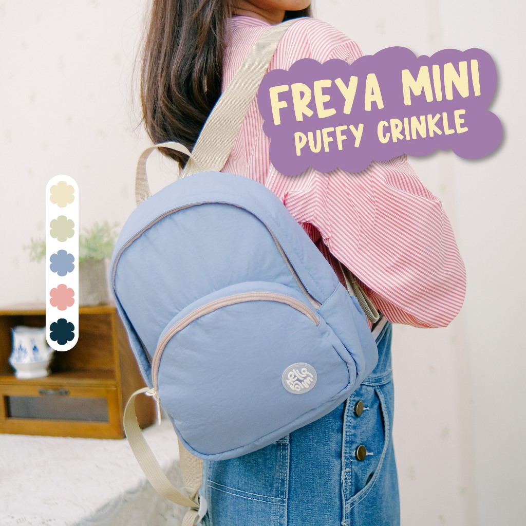 Jual FREYA Mini Backpack Puffy Tas Ransel Kecil Warna Pastel | Shopee ...
