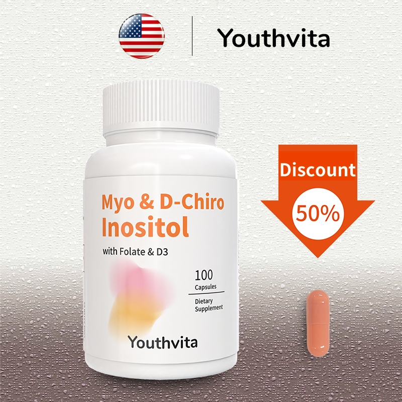Jual Inositol Supplement for Wome, Myo-Inositol & D-Chiro Inositol, 100 ...