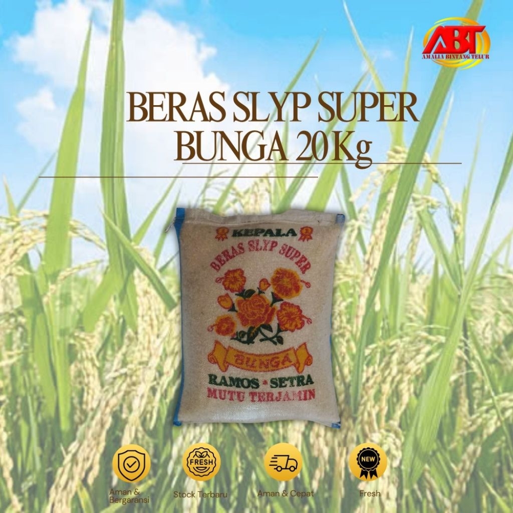 Jual ABT - Beras Pulen Cap Bunga 20kg Enak,Bersih dan Putih (FRESH-AMAN ...