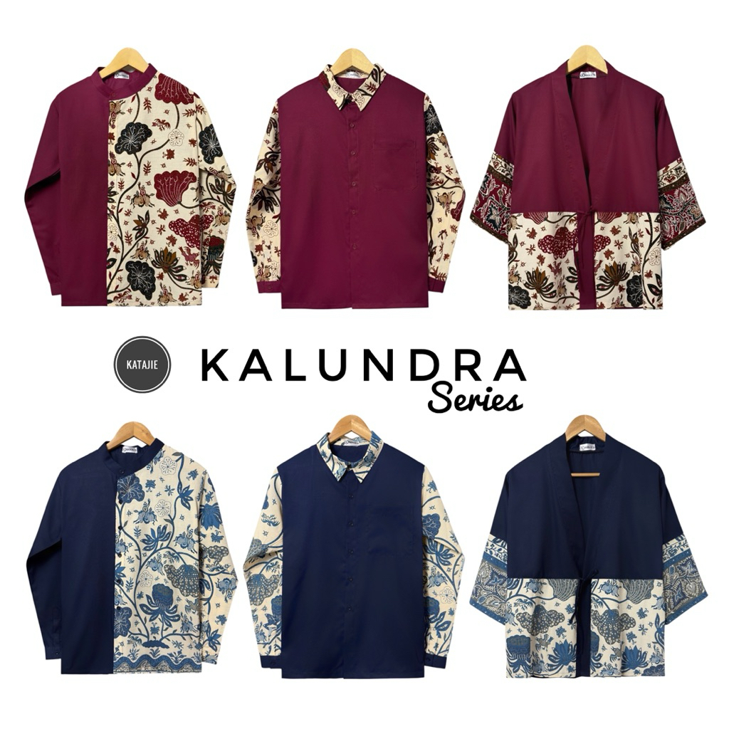 Jual KALUNDRA Series. Kemeja Batik Pria Kemeja Koko Batik Beskap Jawa ...