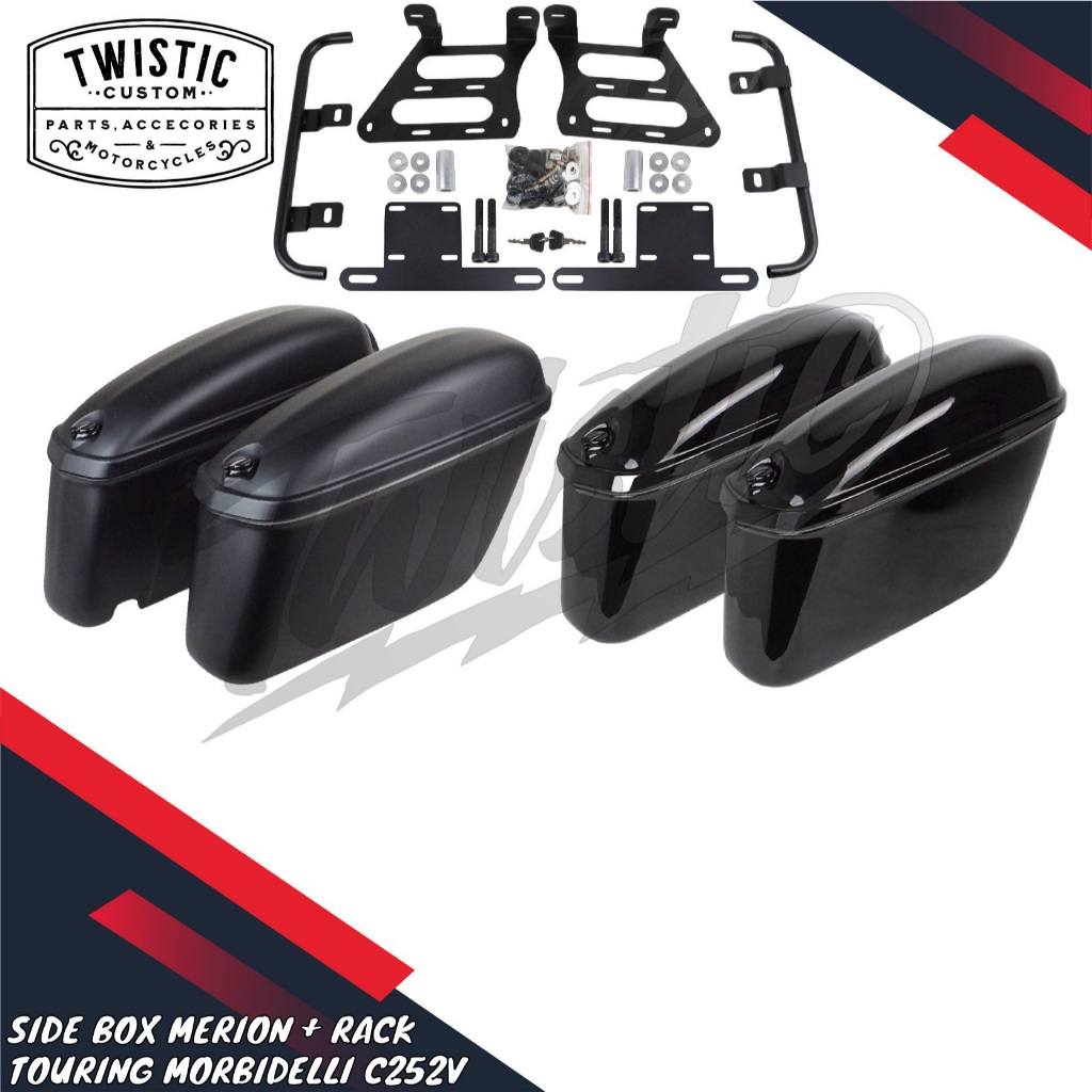 Jual Side Box Saddle Side Bag Saddlebag Merion Pannier Bracket Tas ...