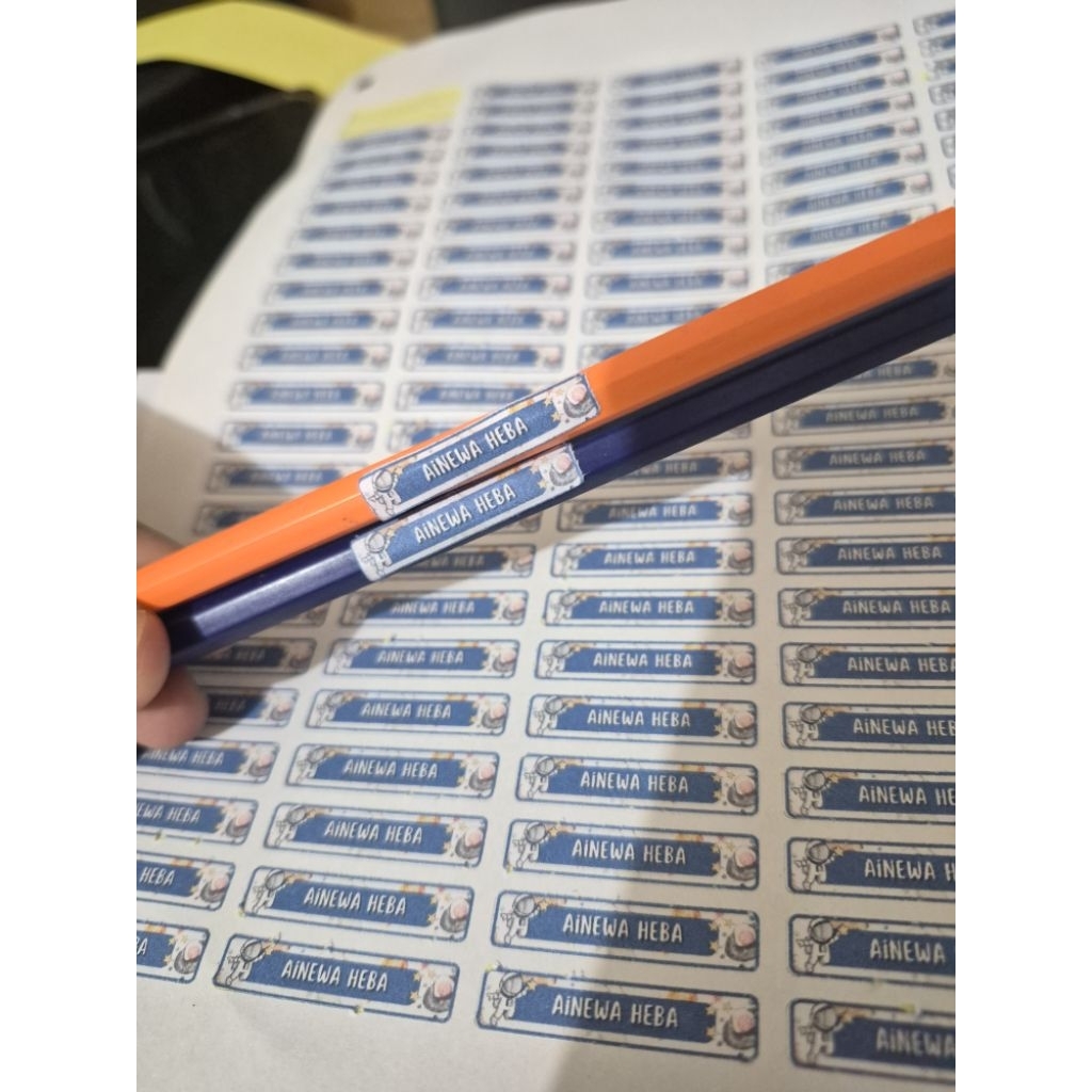 Jual Sticker Pensil dan Alat Sekolah Custom hingga 115 pcs | Shopee ...