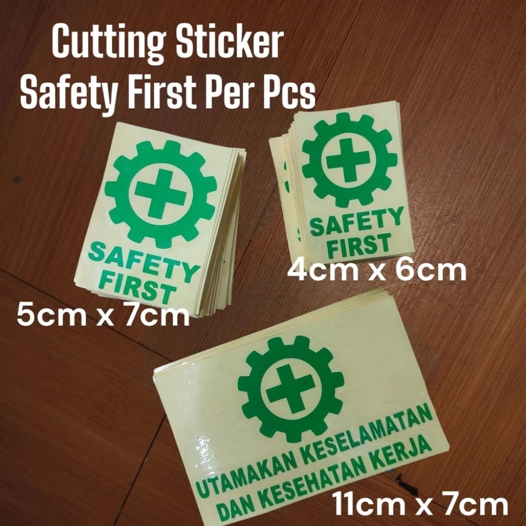 Jual STIKER HELM PROYEK K3, SAFETY FIRST BAHAN REFLECTIVE | Shopee ...