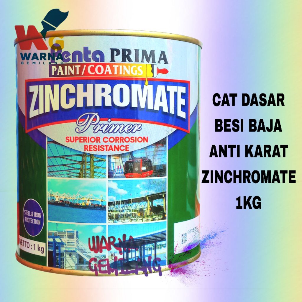 Jual Cat Dasar Primer Anti Karat Penta Zinchromate 1KG | Shopee Indonesia
