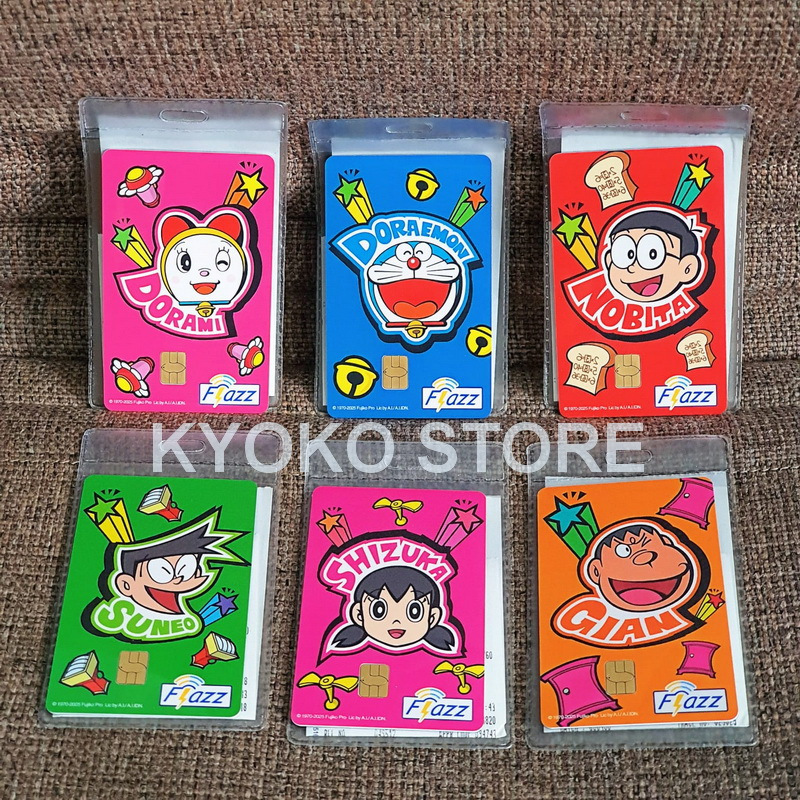 Jual Kartu Flazz Doraemon Colour Doraemon Dorami Nobita Shizuka Suneo ...