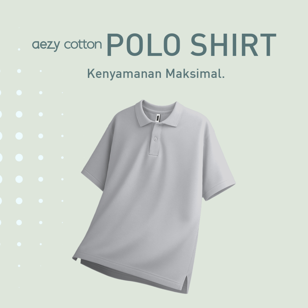 Jual No Void Minds AEZY Cotton Polo T-Shirt | Steel | Shopee Indonesia