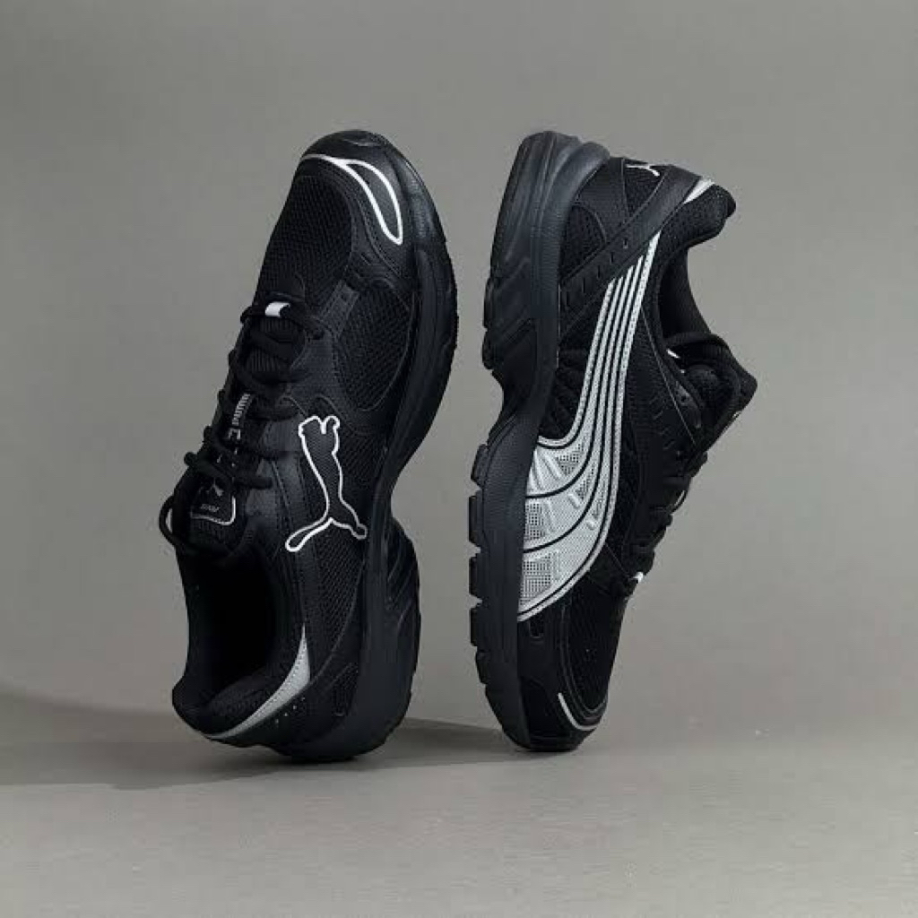 Jual PUMA TRAINERS AXIS BLACK SILVER | Shopee Indonesia