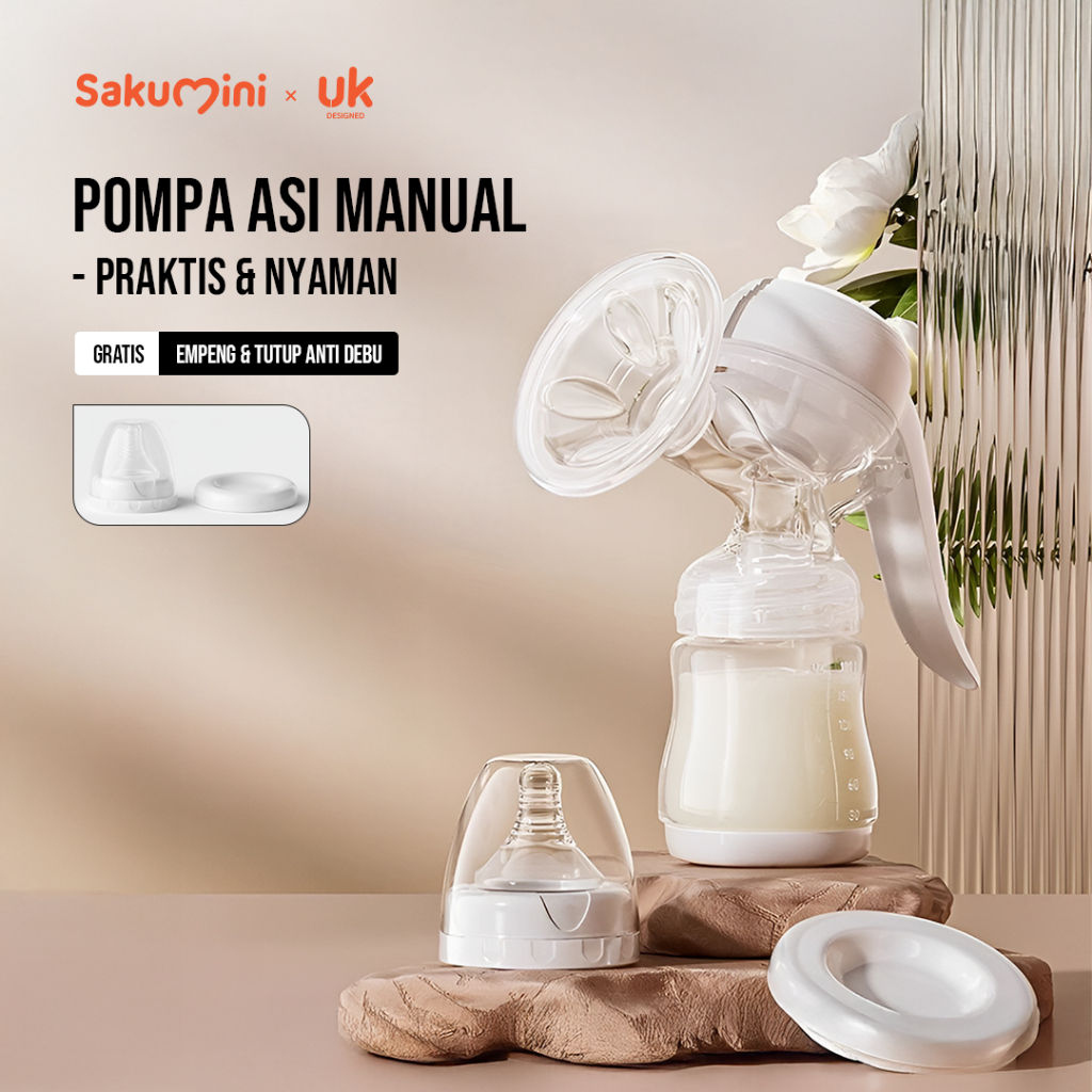 Jual Sakumini Pompa Asi Manual Breast Pump Portable Anti Backflow Hisap ...