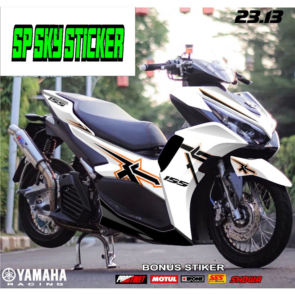 Jual COD DECAL TERBARU SP sticker Aerox 155 NEW Connected FULL BODY ...