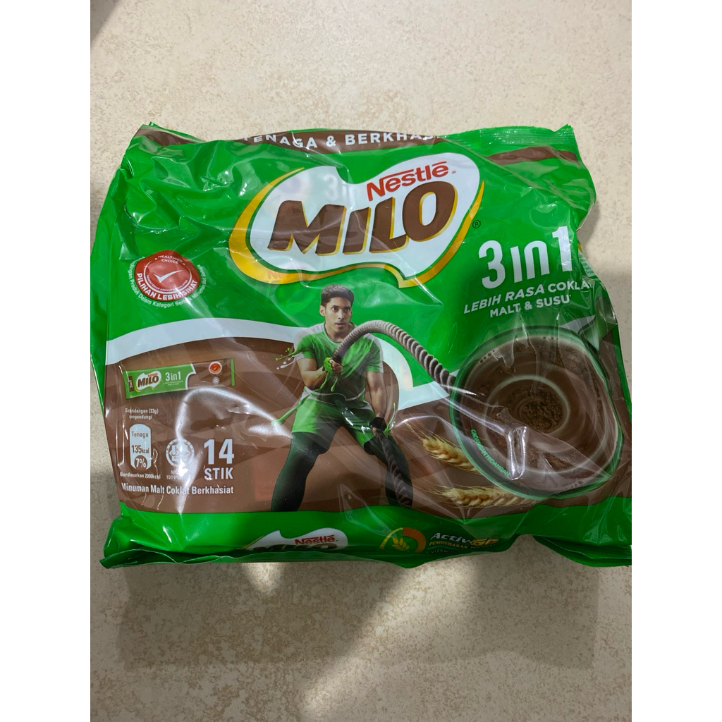 Jual Nestle milo 14 stik milo 3in1 14 sachet | Shopee Indonesia