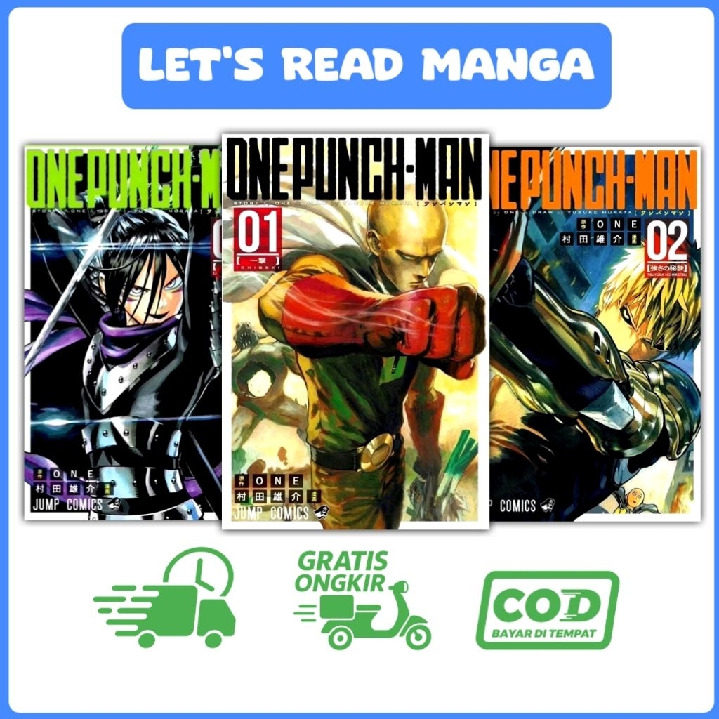 Jual Komik Manga One Punch-Man Vol. 1-26 by Murata Yuusuke Bahasa ...
