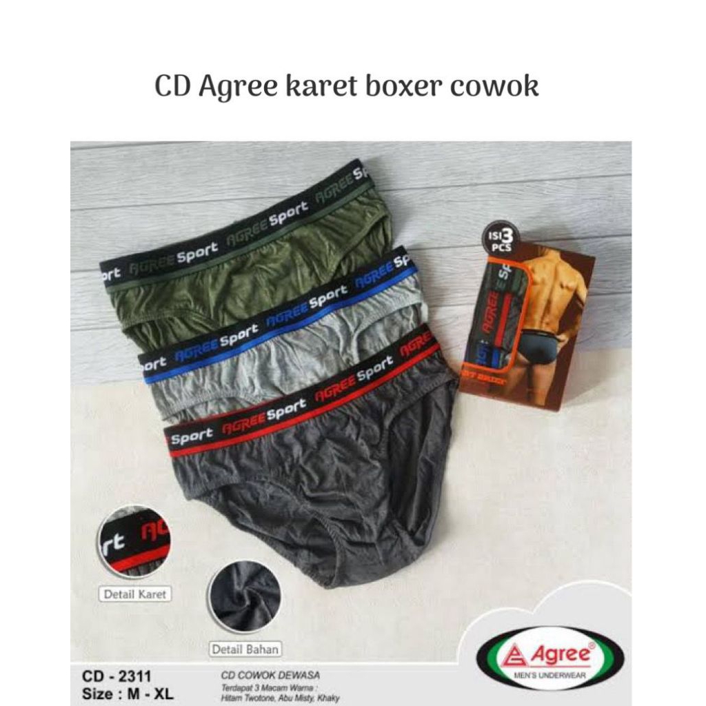 Jual cd agree karet boxer cowok | Shopee Indonesia