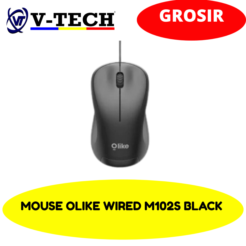 Jual MOUSE OLIKE WIRED M102S BLACK | Shopee Indonesia