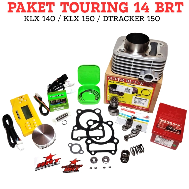 Jual PAKET TOURING 14 BRT KLX 140 KLX 150 DTRACKER 150 Paket Bore Up ...