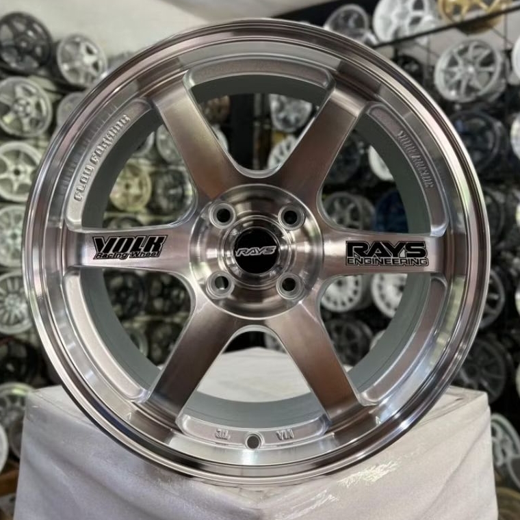 Jual velg mobil ring 16 pcd 4x100 TE37 FLOW FORMING R16 LEBAR 7 velg ...