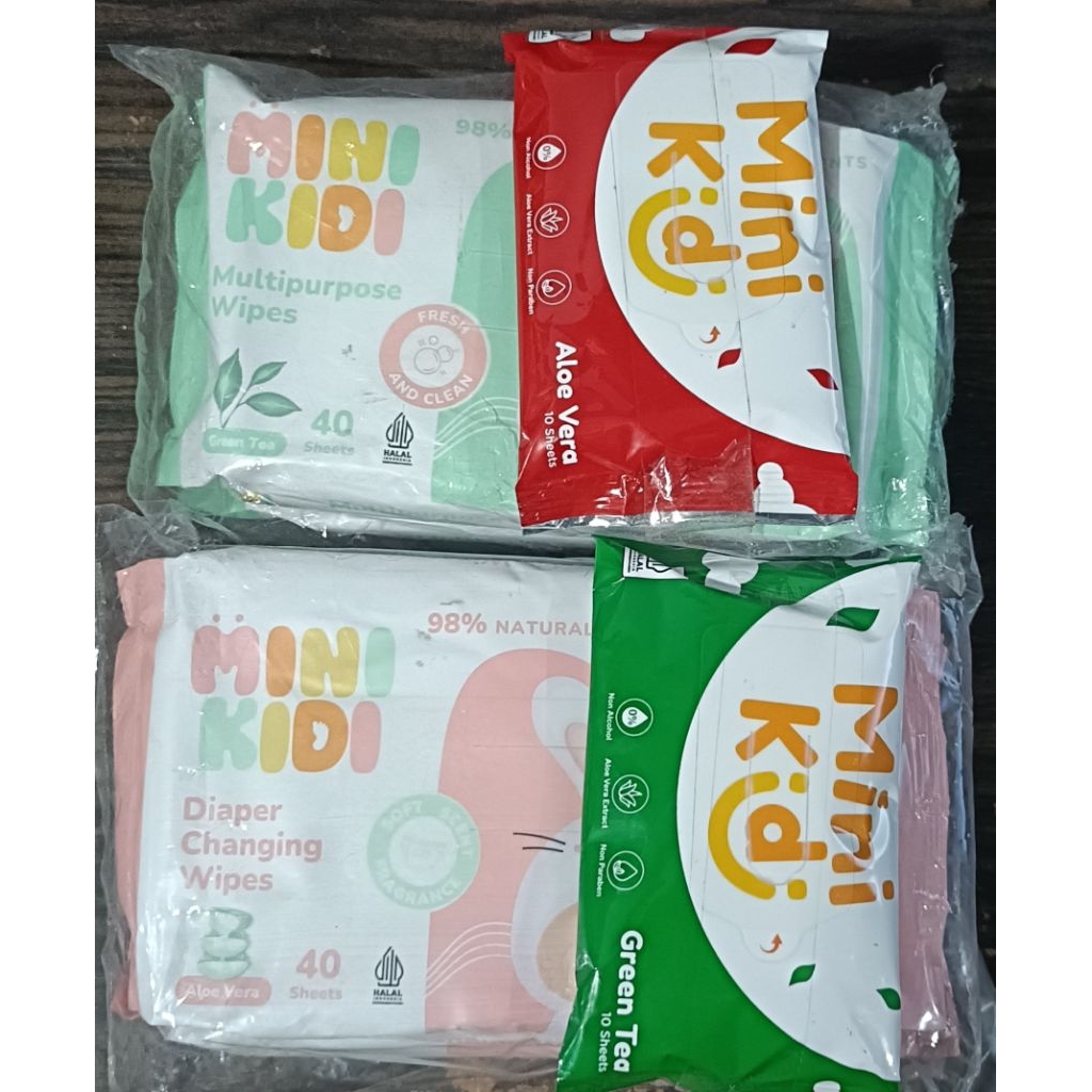 Jual Mini Kidi Baby Wipes Tisu Basah 40 Sheets Beli 1 Gratis 1 | Shopee ...