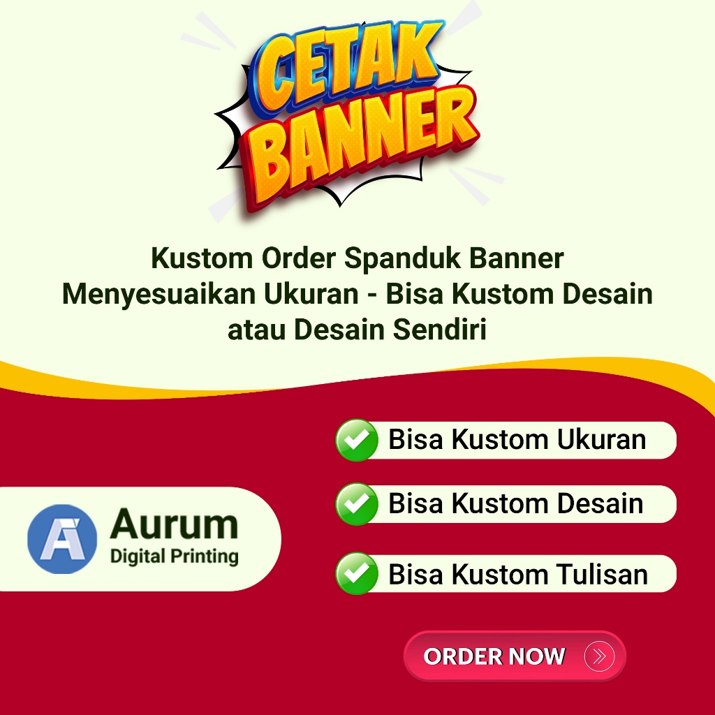 Jual Kustom Order Spanduk Banner Menyesuaikan Ukuran - Bisa Kustom ...