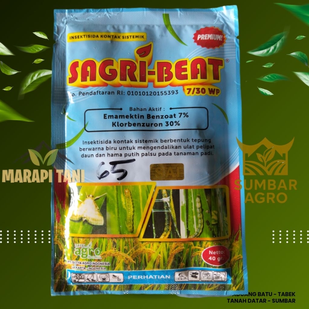 Jual SAGRI-BEAT 7/30wp 40gr // INSEKTISIDA KONTAK SISTEMIK // HAMA ULAT ...