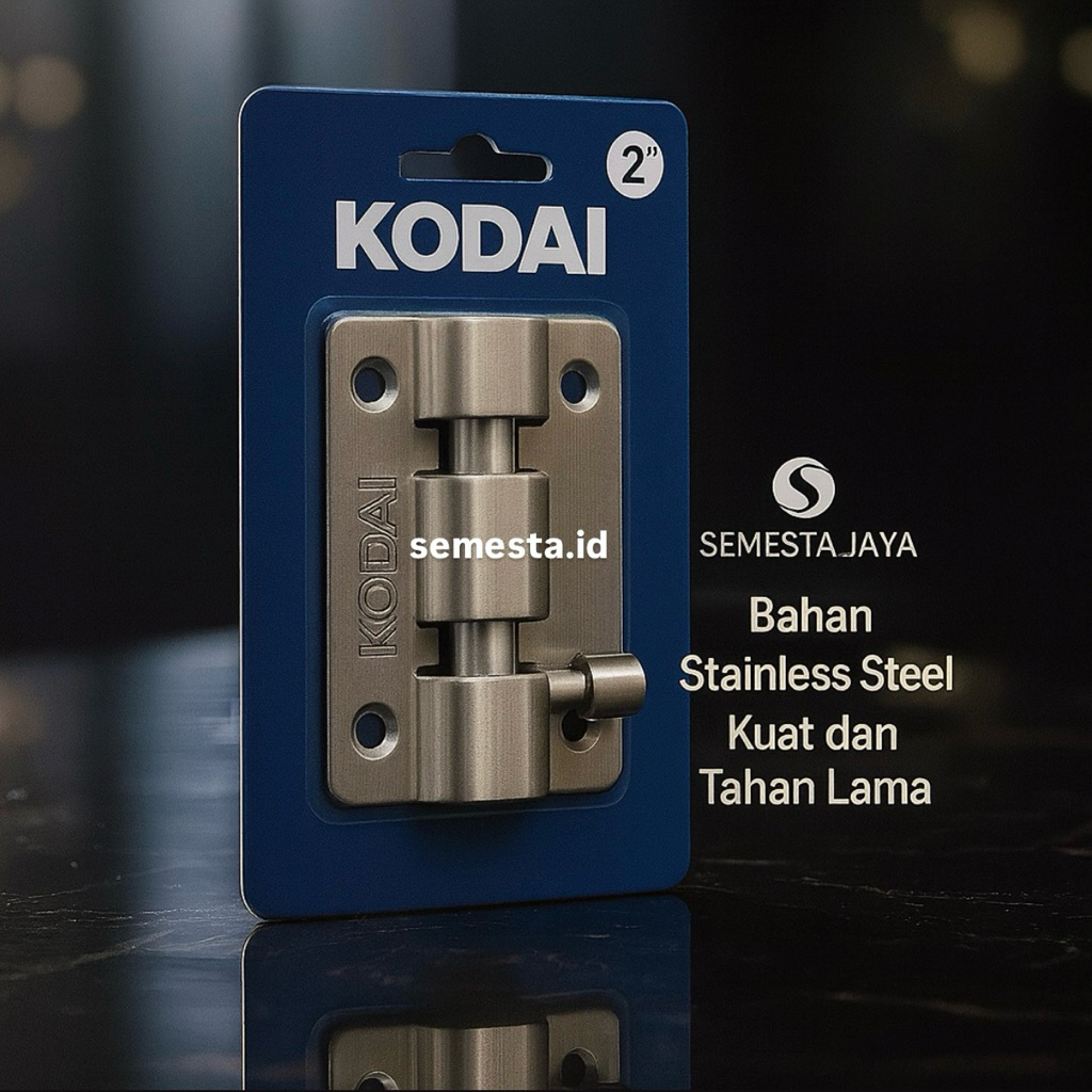 Jual Grendel Kodai 2 Inch Stainless Steel + Skrup | Slot Pintu ...