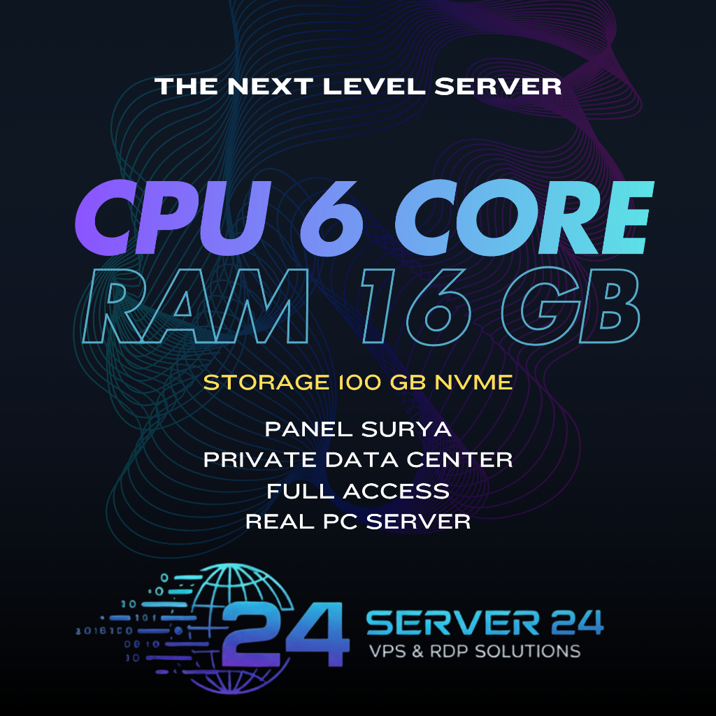 Jual RDP / VPS | CPU 6 CORE RAM 16 GB [ SOLAR PANEL ] High Performance ...