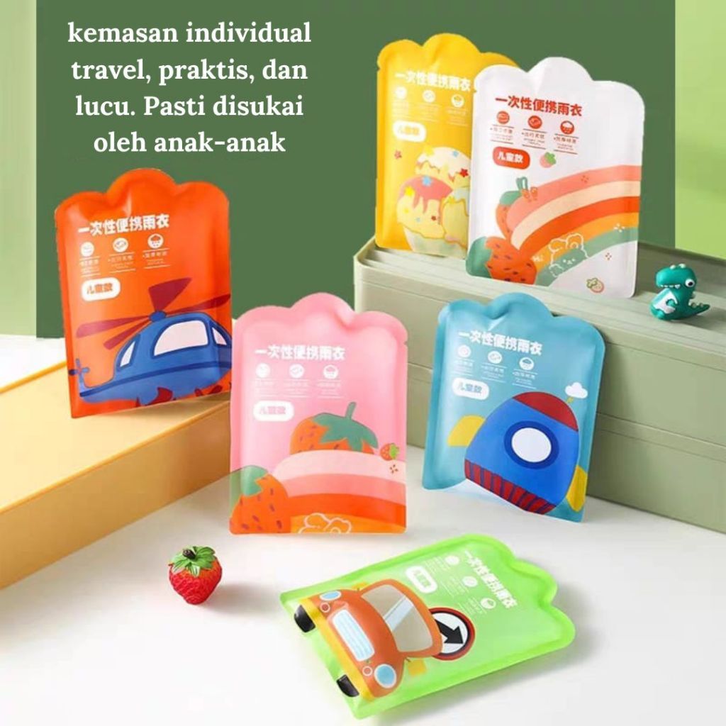 Jual JAS HUJAN ANAK POCKET ANIMAL JAS HUJAN TOPI TRAVEL SIZE | Shopee ...
