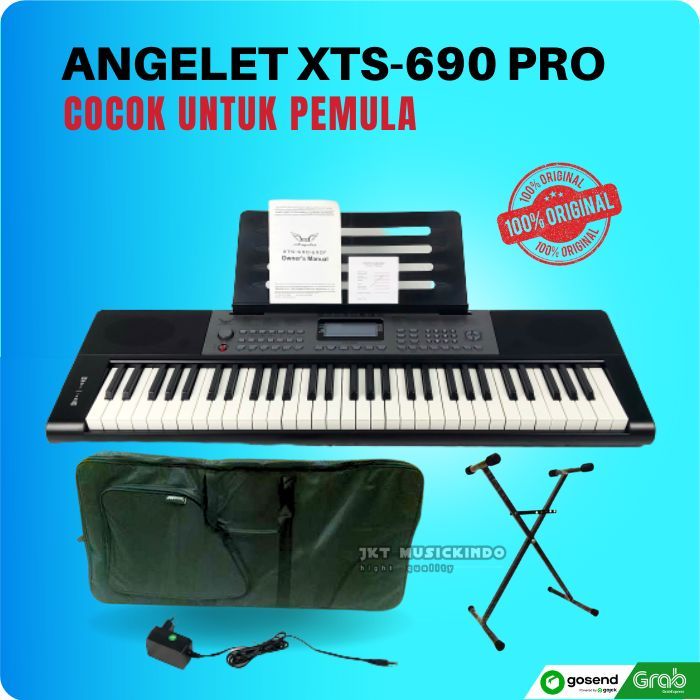 Jual Piano Keyboard Angelet XTS-690 Pro 61 keys Original | Shopee Indonesia