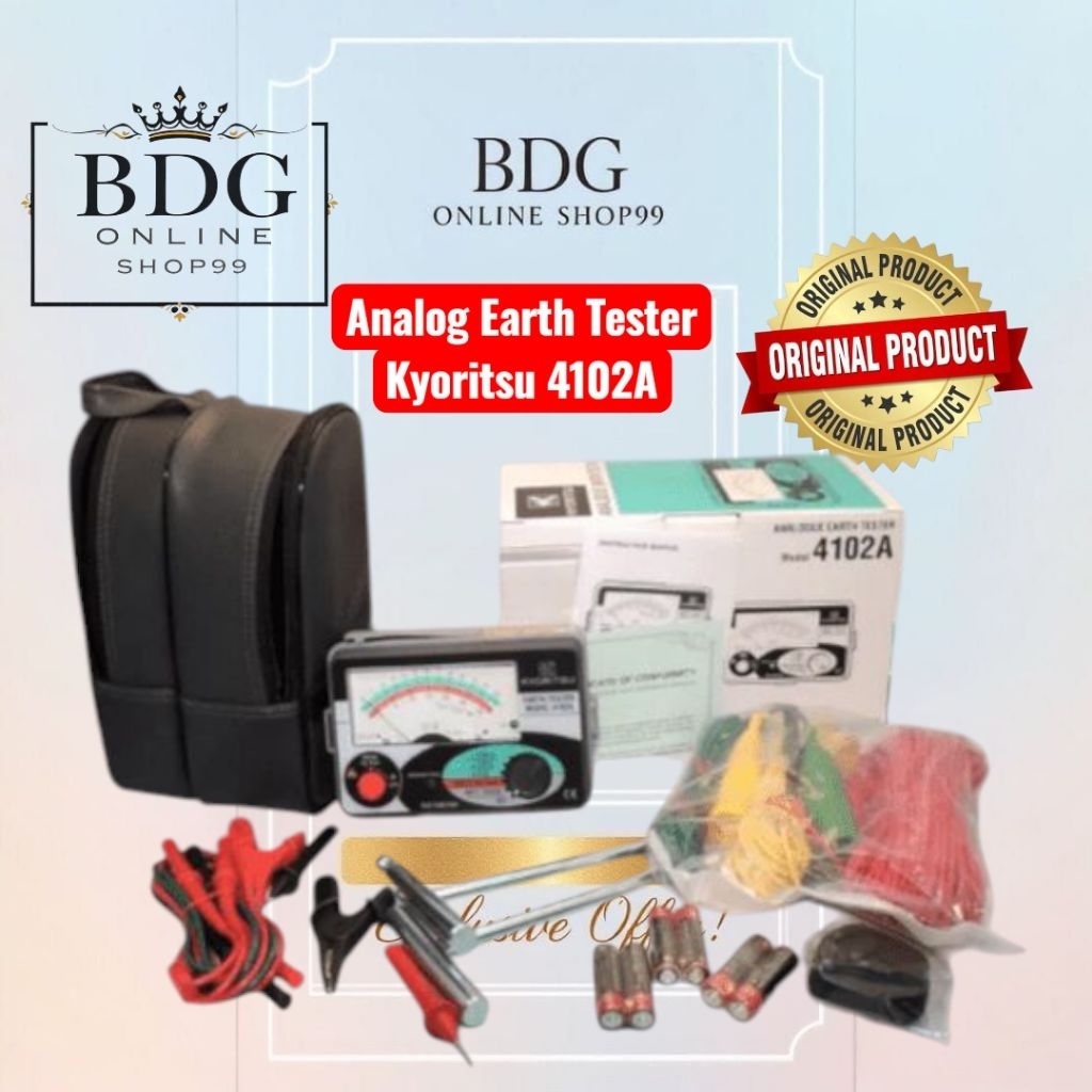 Jual Kyoritsu 4102A analog earth grounding tester ORIGINAL | Shopee ...