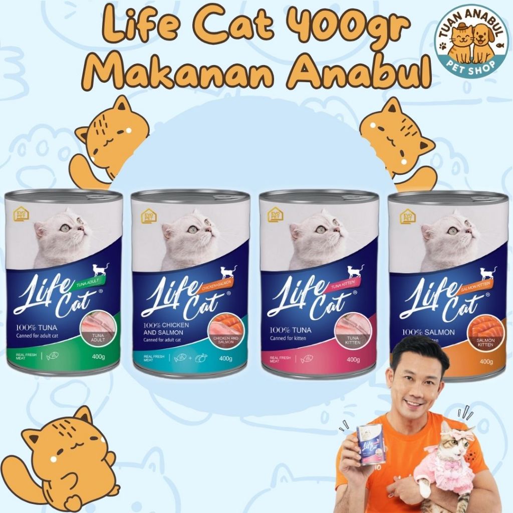 Jual Life Cat Kaleng 400gr All Varian - Makanan Basah Kucing | Shopee ...