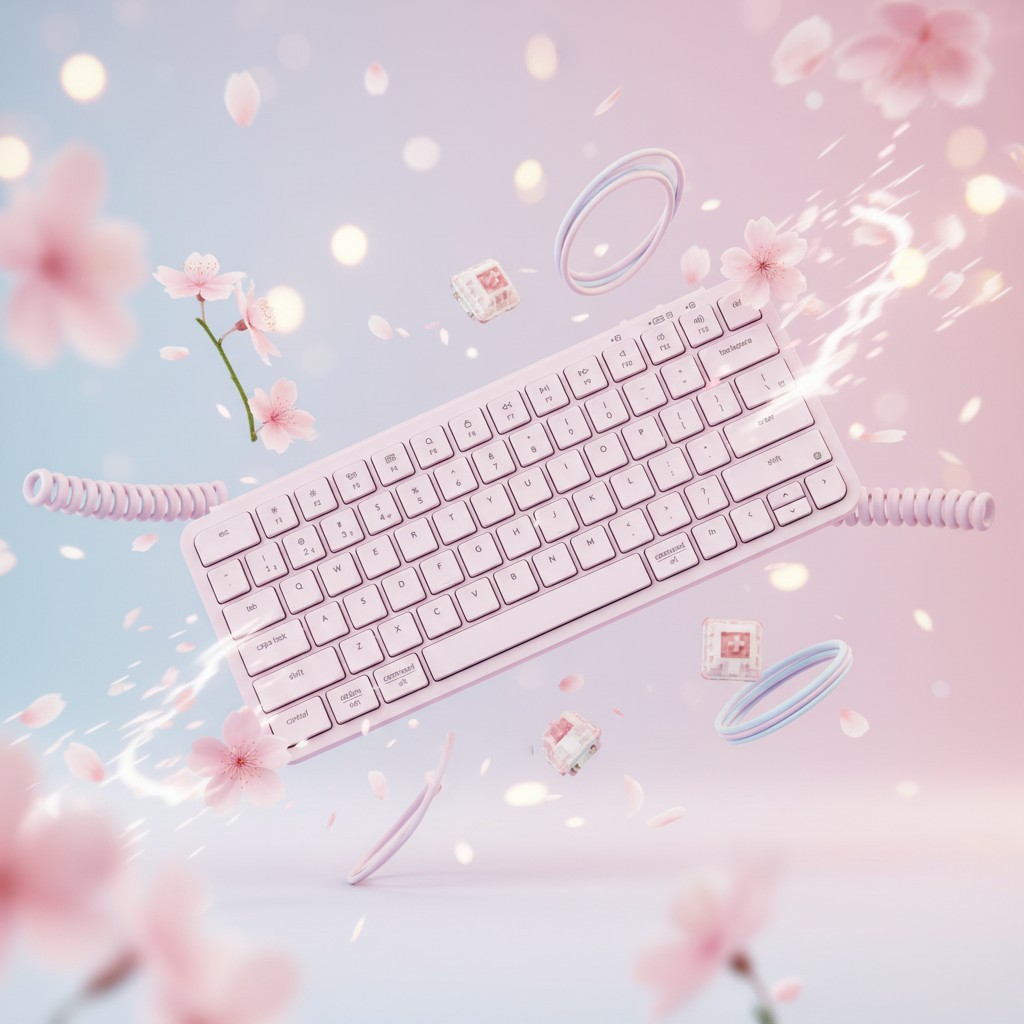 Jual Keychron B1 Pro Blossom Pink Ultra-slim Wireless Keyboard - cocok ...