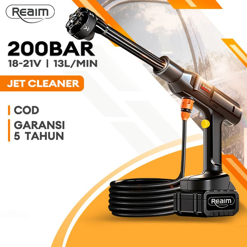 Jual Reaim jet cleaner 200BAR mesin semprotan Portable cuci mobil motor ...