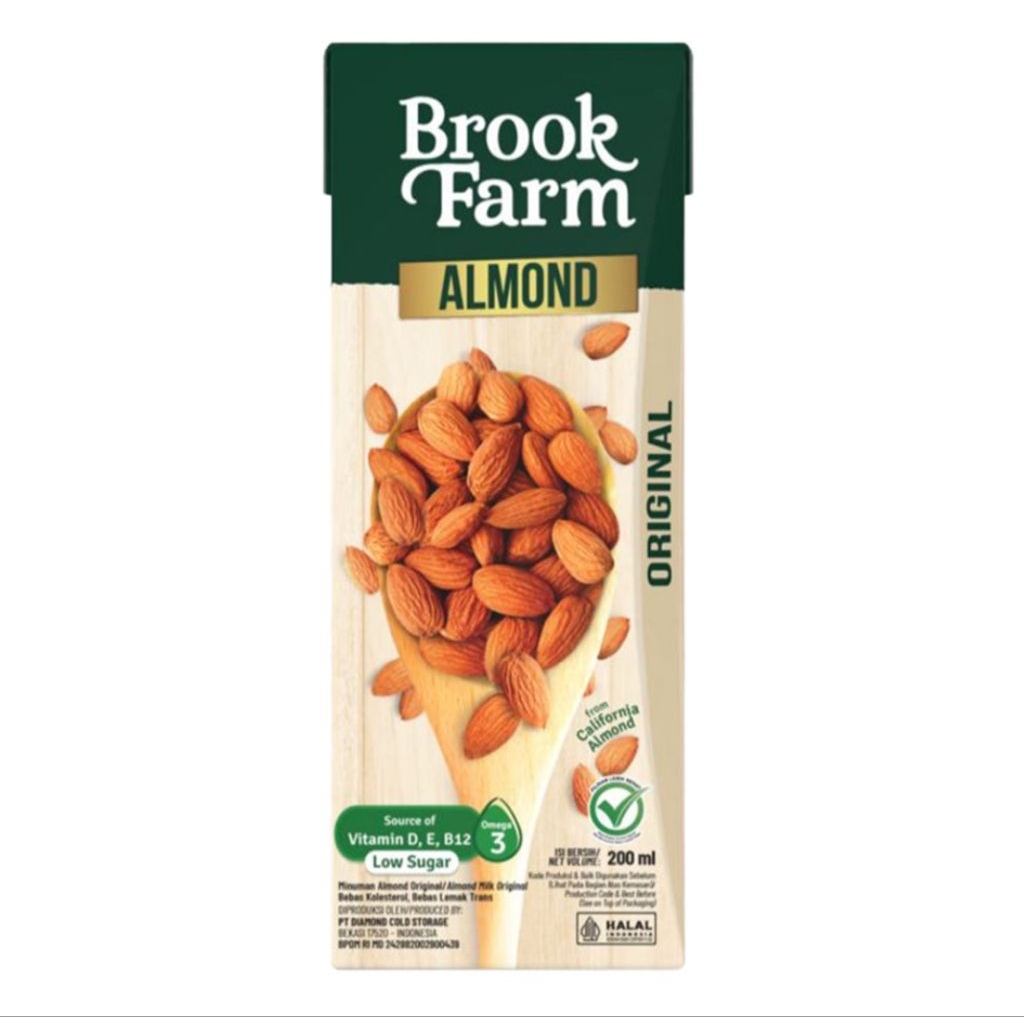 Jual Brookfarm Susu Almond Rasa Original 200 ml | Shopee Indonesia