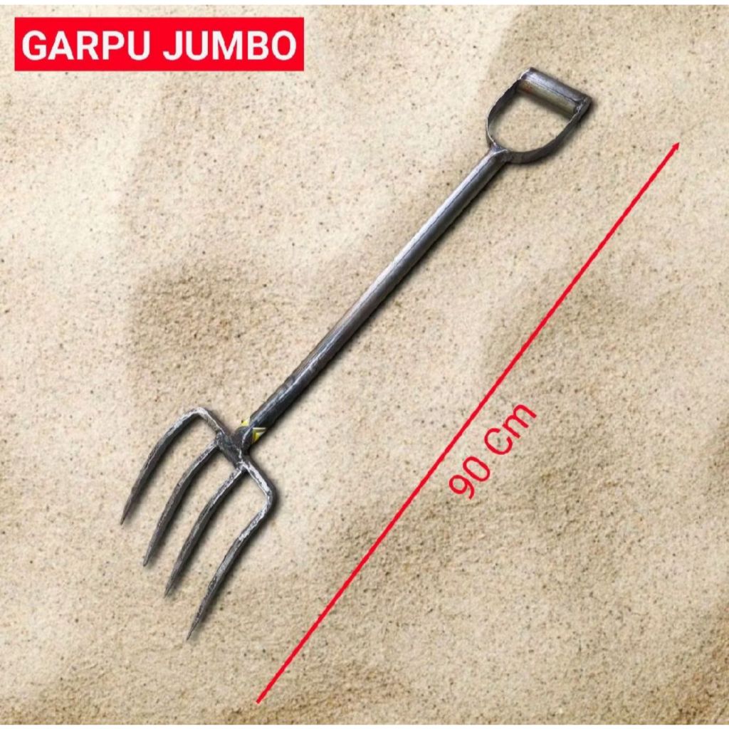 Jual Garpu Tanah Injak Baja Asli Super Tebal Mata Empat - Garpu Tanah ...