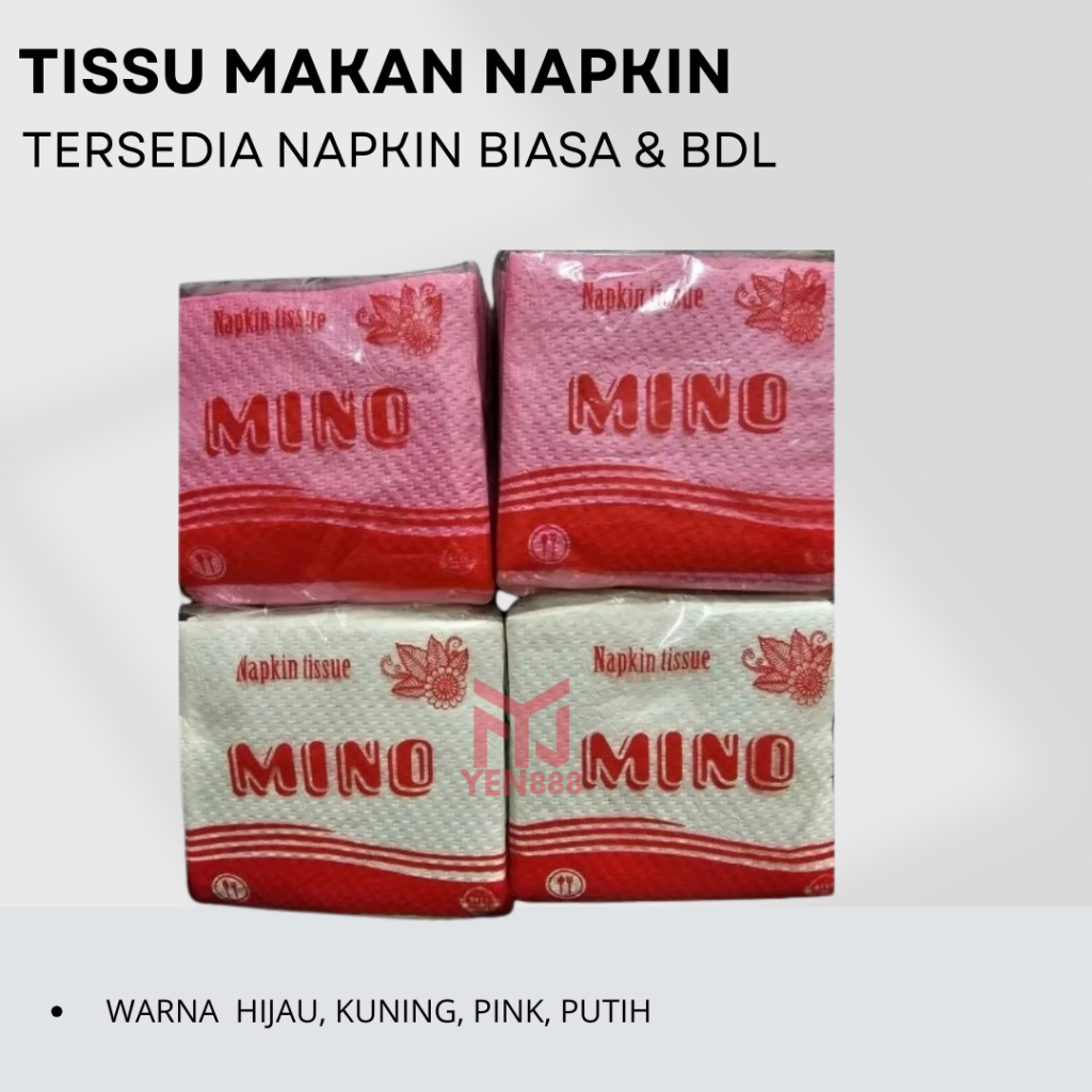 Jual Tissue Napkin Putih Warna / Tissue Meja Makan / Tissue Belah 2 ...