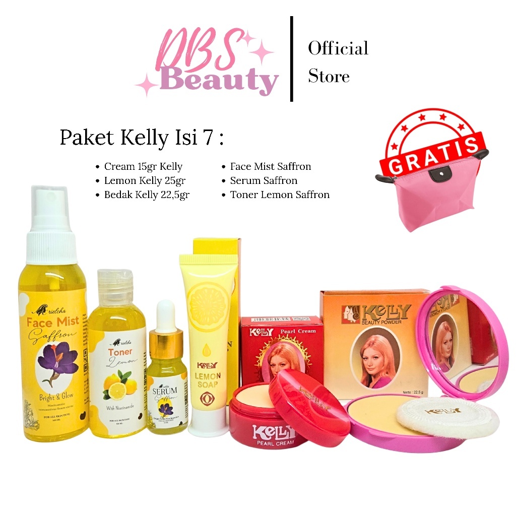 Jual GRATIS TAS!! - Paket Lengkap Kelly 3in1 Plus Serum + Toner & Spray ...