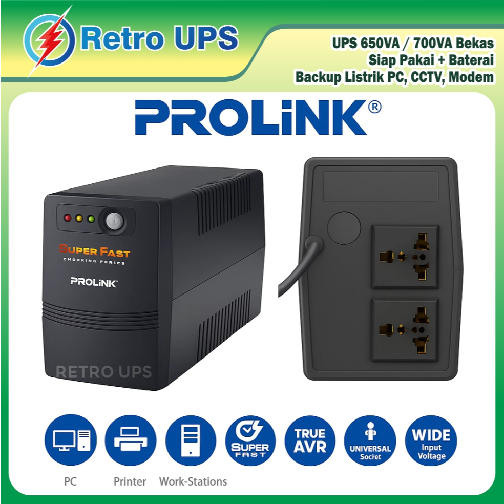 Jual UPS 650VA / 700VA Bekas Siap Pakai + Baterai | Kondisi Mulus ...