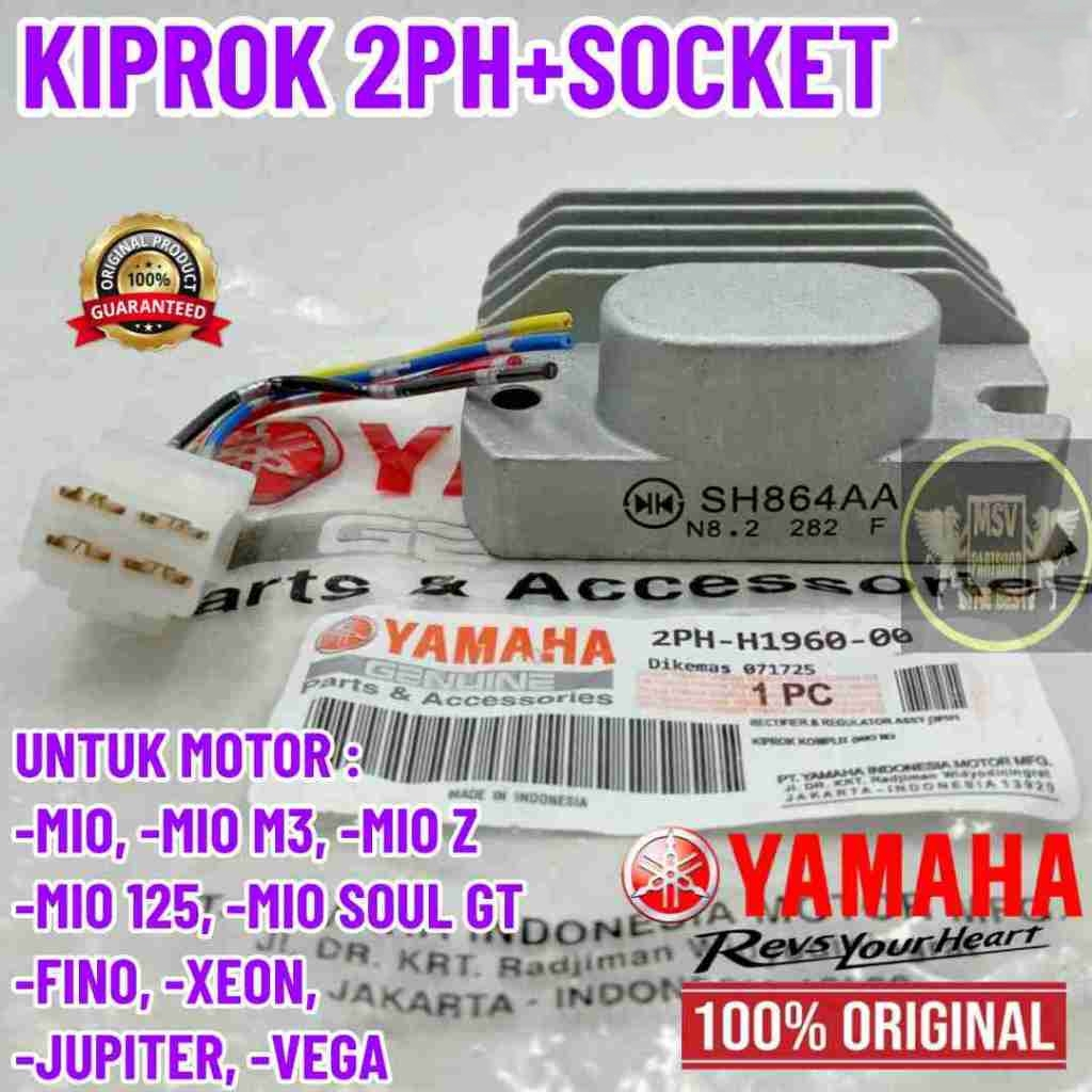 Jual KIPROK 2PH (SILVER/HITAM)+ SOKET 2DP YAMAHA MIO/MIO M3/MIO Z/MIO ...