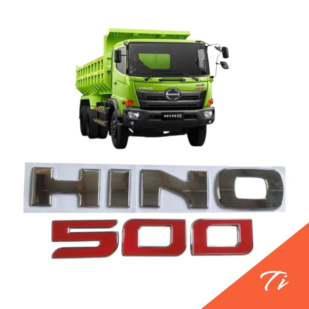 Jual Emblem Tulisan Hino 500 / Emblem Hino 500 / Emblem Logo 500 Hino ...