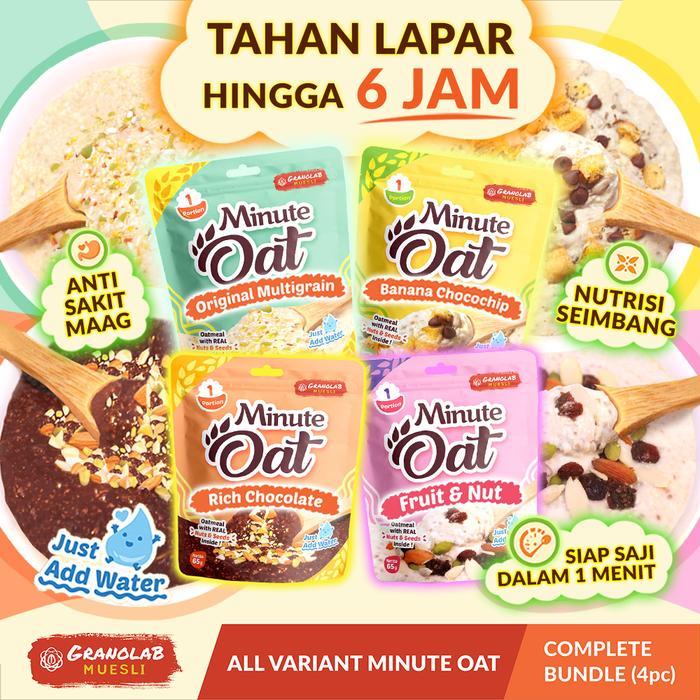 Jual Minute Oat Original Multigrain 65gr High Protein | Shopee Indonesia