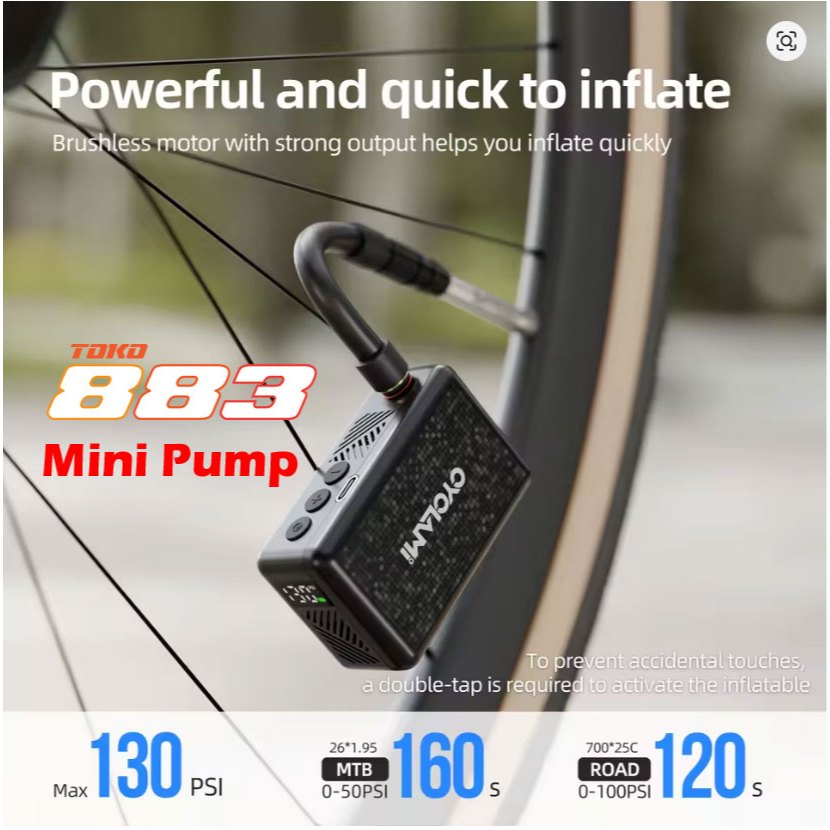 Jual CYCLAMI AM6 Mini Electric BIKE PUMP Pompa Sepeda Mini Elektrik 130 ...