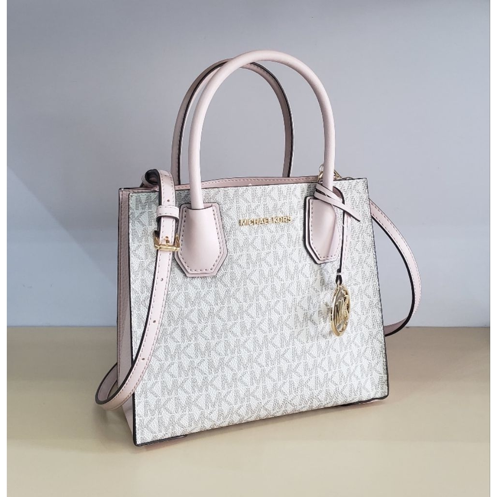 Jual tas Mk Mercer Md Messenger Leather,, Powder Blush Multi | Shopee ...