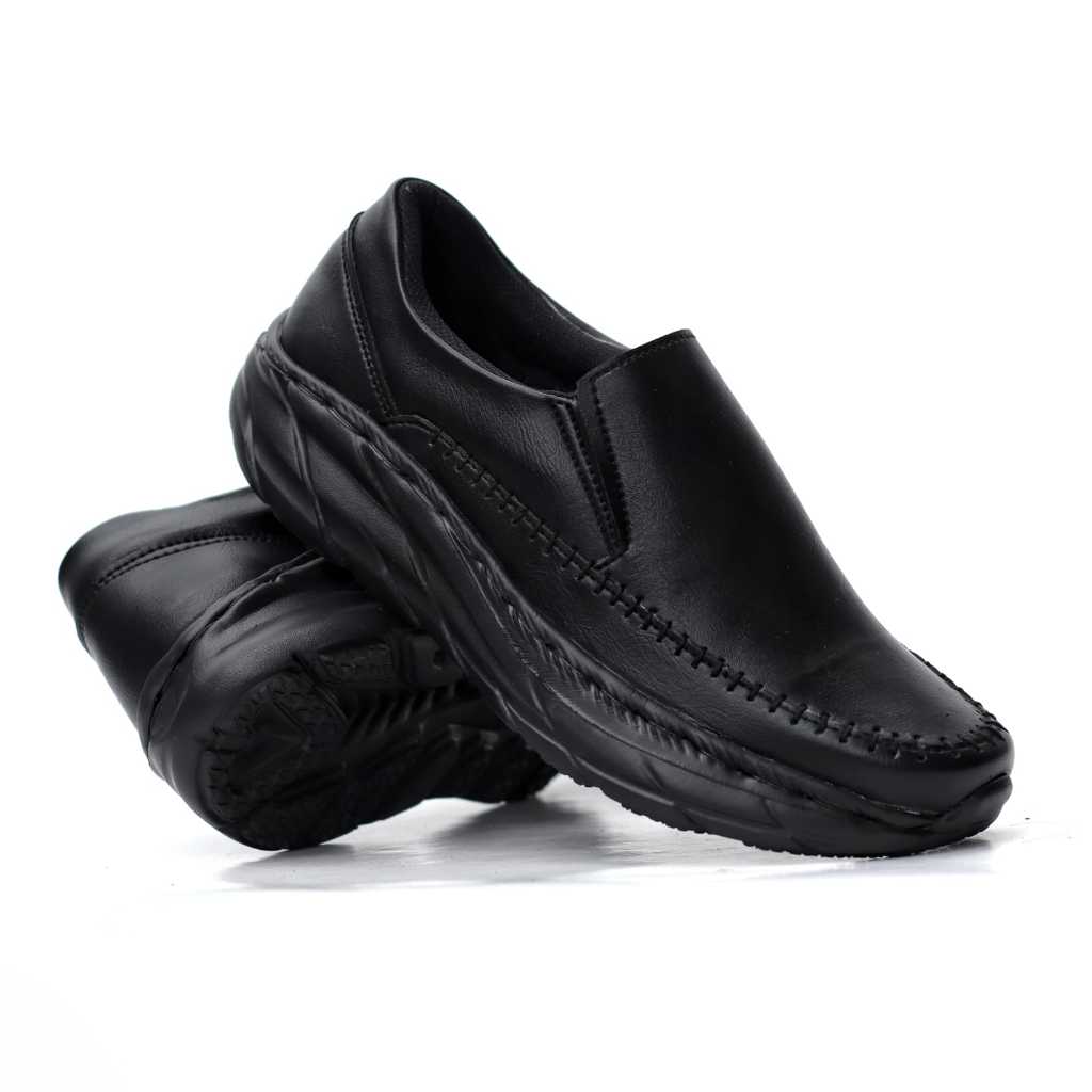 Jual Sepatu Pria Formal Casual Hitam Kulit Sintetis | Shopee Indonesia