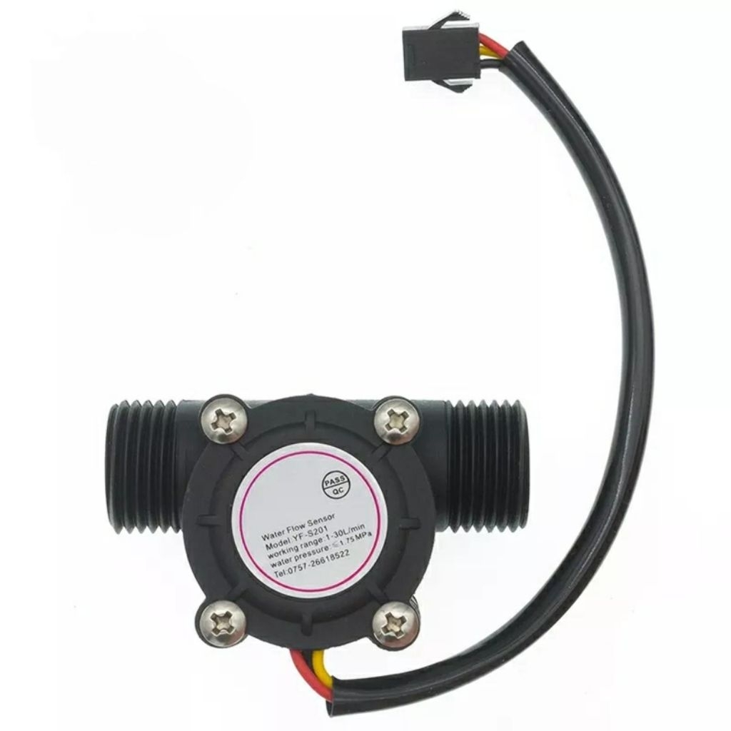 Jual Water liquid flow meter sensor flowmeter arduino 1/2" YF-S201 ...
