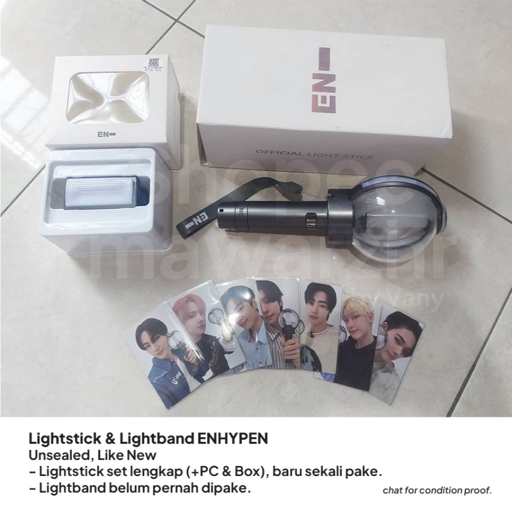 Jual Engene Bong | ENHYPEN Lightstick LS Lightband Official Preloved ...