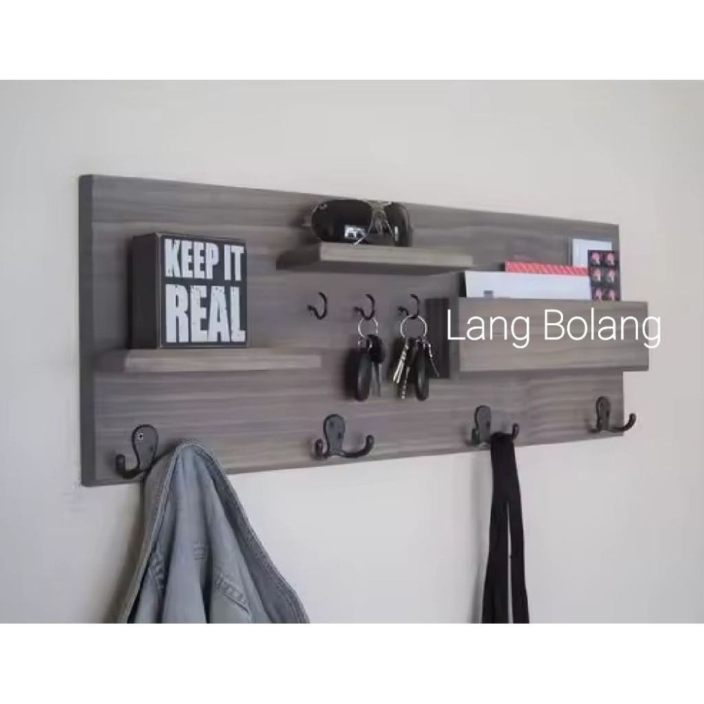 Jual Rak Dinding Gantungan Baju , Kunci dan Topi , Rak Dinding ...