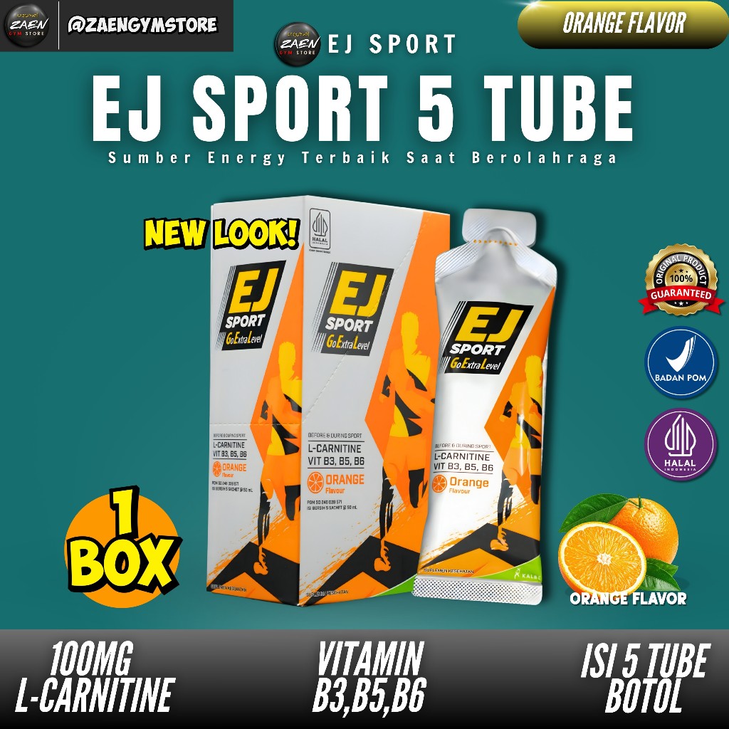 Jual EJ SPORT GEL ENERGY GEL BOX 5 PCS X 50Ml | Shopee Indonesia