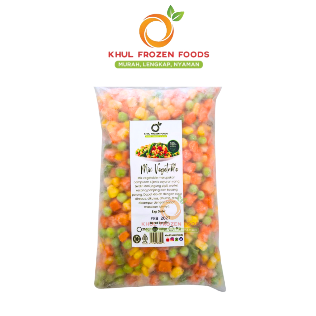 Jual Mix Vegetable 4Way repack 500Gr / SAYURAN CAMPUR / Sayur frozen ...