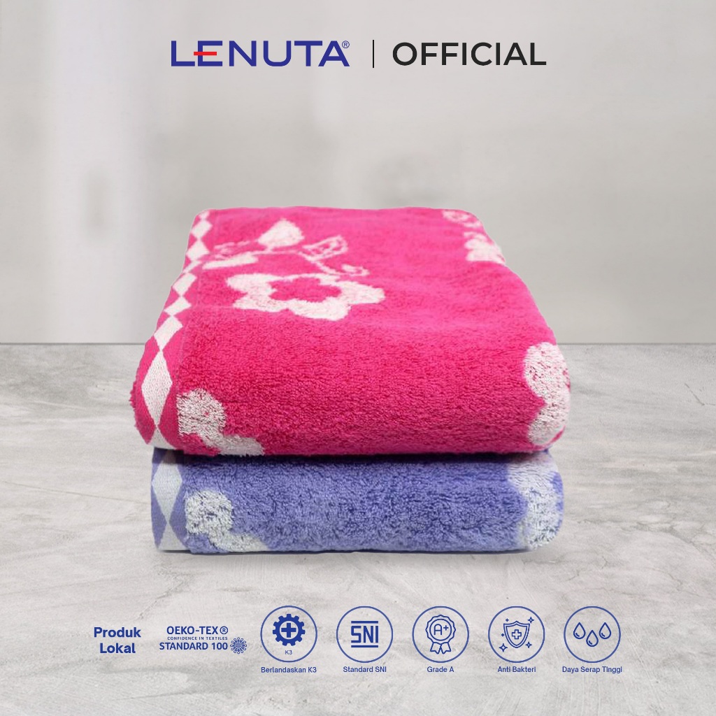 Jual Lenuta - Zero Twist Flower (Handuk Mandi / Bath Towel 68x140 cm ...