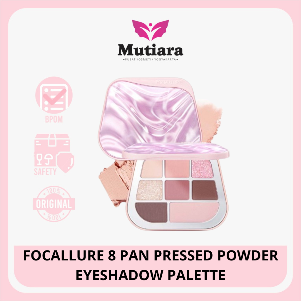 Jual FOCALLURE 8 PAN PRESSED POWDER PALETTE EYESHADOW | Shopee Indonesia