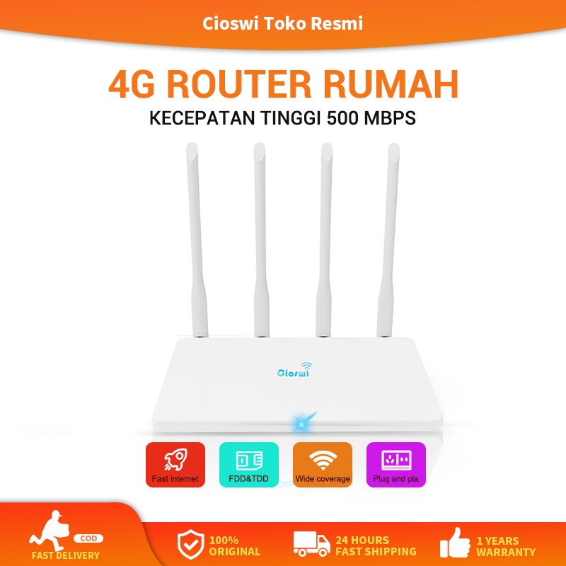 Jual Cioswi modem router wifi 500mbps Router Wireless 4G/5G LTE Modem ...